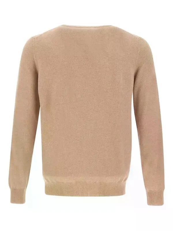 KANGRA Long-sleeved Crew Neck Sweater - Neutrals