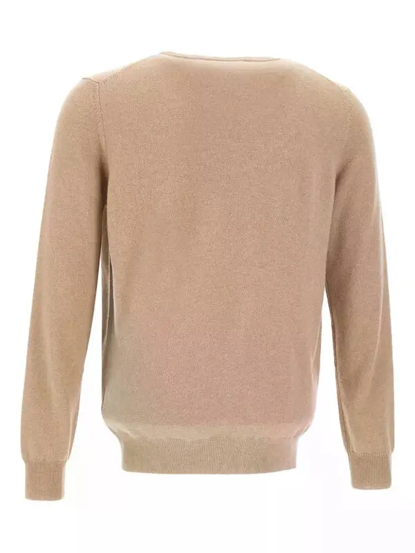 KANGRA Long-sleeved Crew Neck Sweater - Neutrals