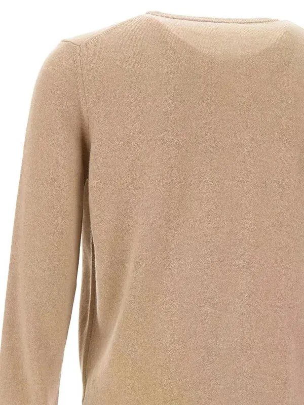 KANGRA Long-sleeved Crew Neck Sweater - Neutrals