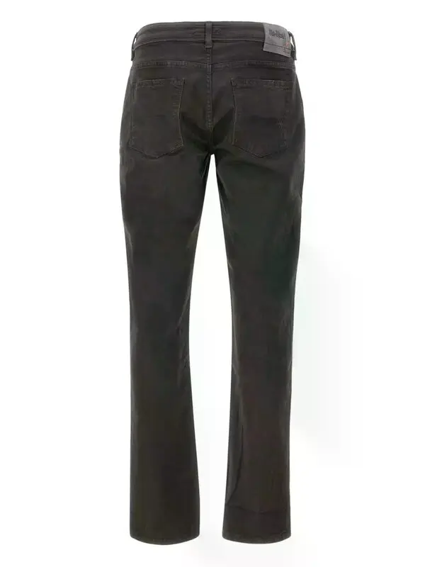 RE-HASH Rubens Z Logo-patch Stretch Trousers - Grey