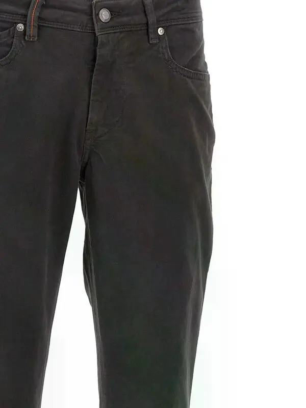 RE-HASH Rubens Z Logo-patch Stretch Trousers - Grey
