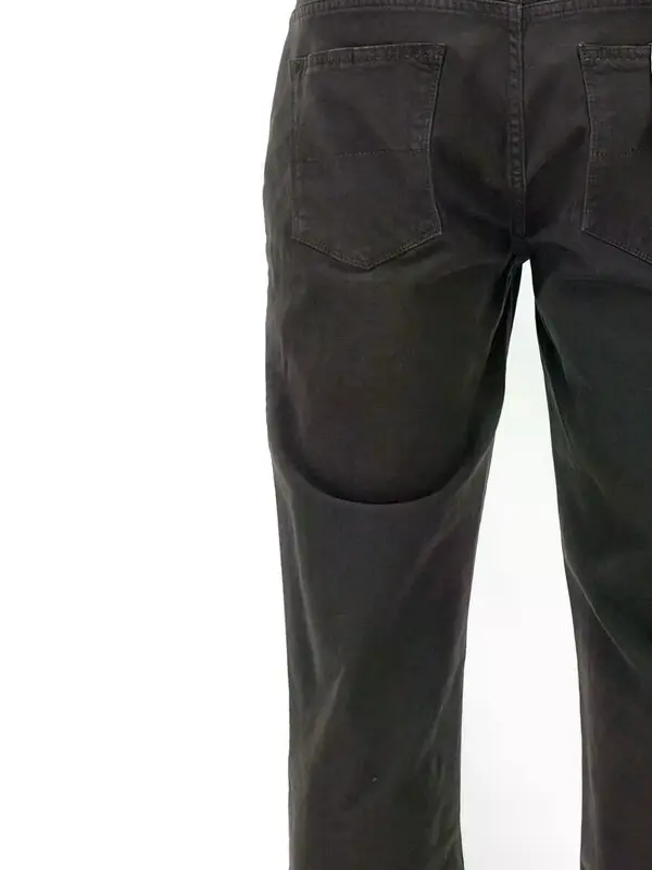 RE-HASH Rubens Z Logo-patch Stretch Trousers - Grey