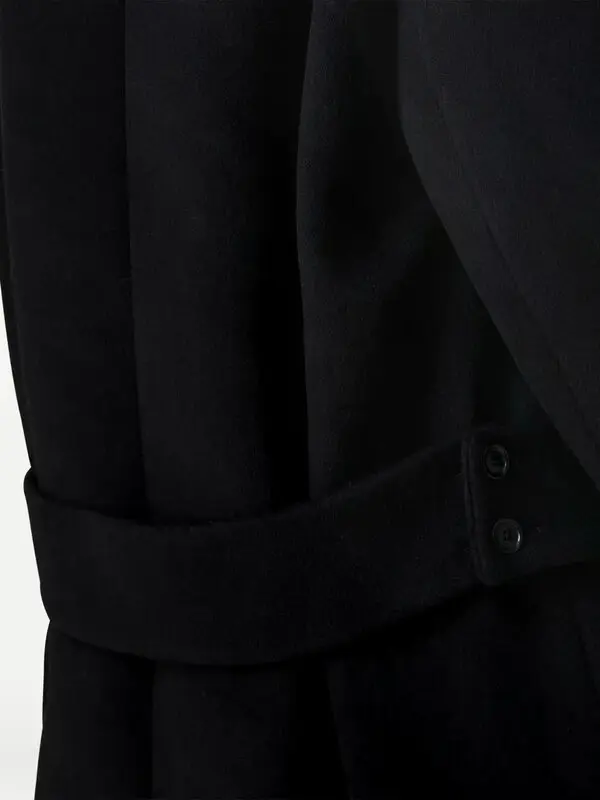 Another Tomorrow Belted Wrap Coat