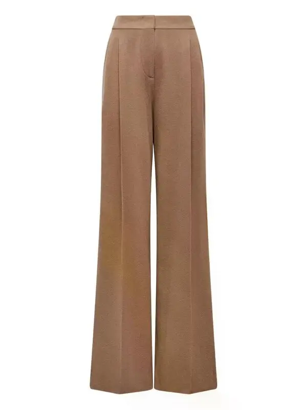 Another Tomorrow Wide Leg Pleated Trousers