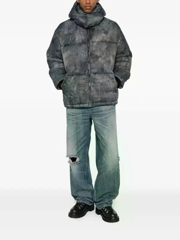 RETERNITY Hooded Puffer Jacket - Grey