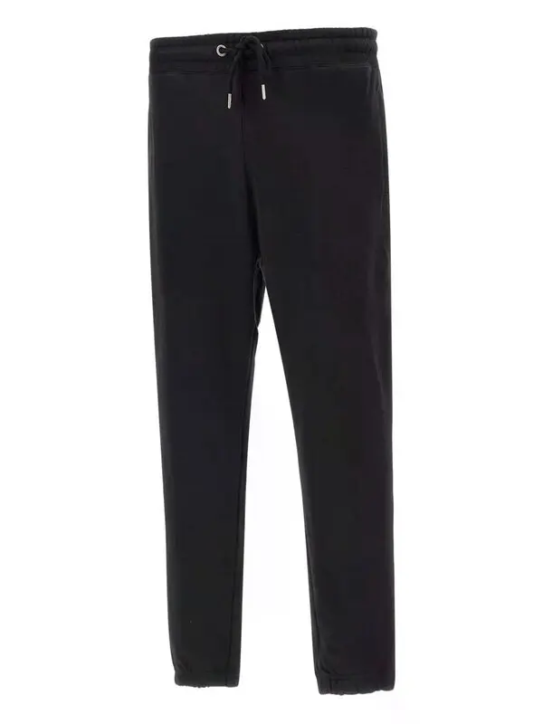 SUN 68 Drawstring Logo-embroidered Track Pants - Black