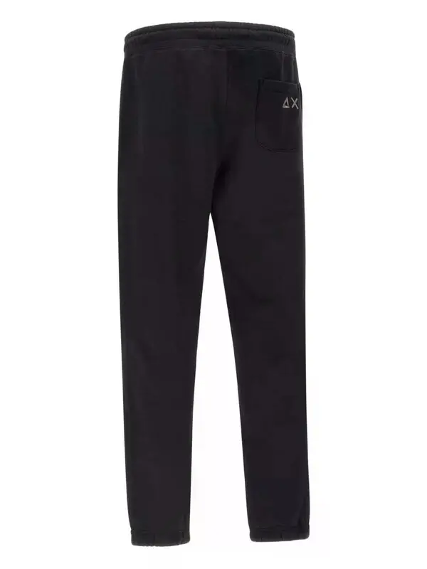 SUN 68 Drawstring Logo-embroidered Track Pants - Black
