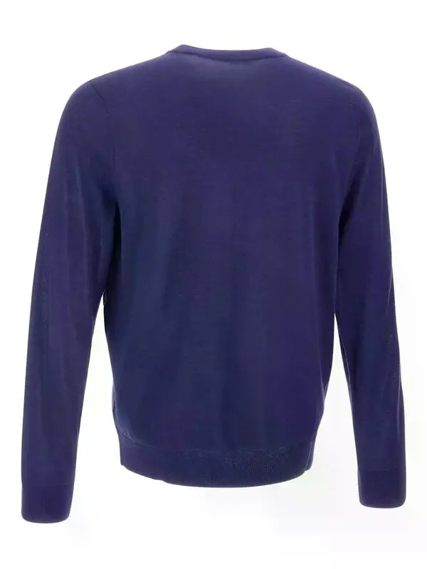 Paul Smith Embroidered Logo Crew-neck Sweater