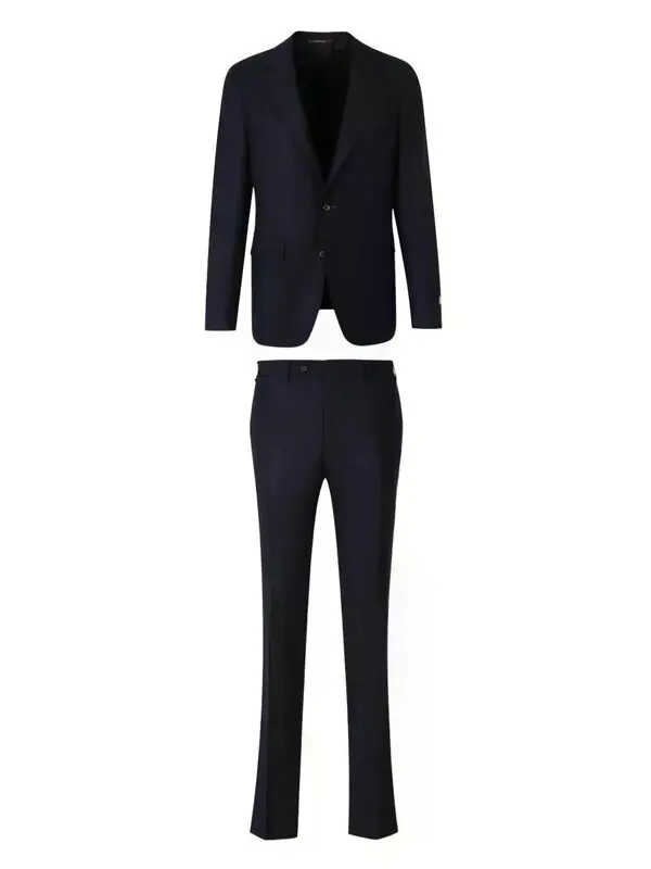 Canali Pinstripe Single-breasted Suit - Blue