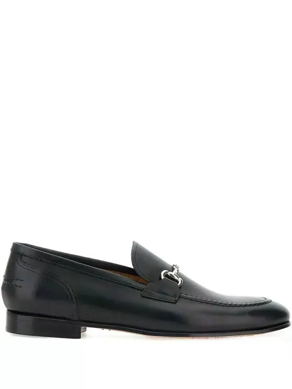 DUCA DEGLI ABRUZZI Leather Loafers With Metal Detail