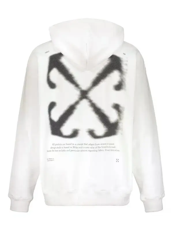Off-White Arrow Motif Drawstring Hoodie