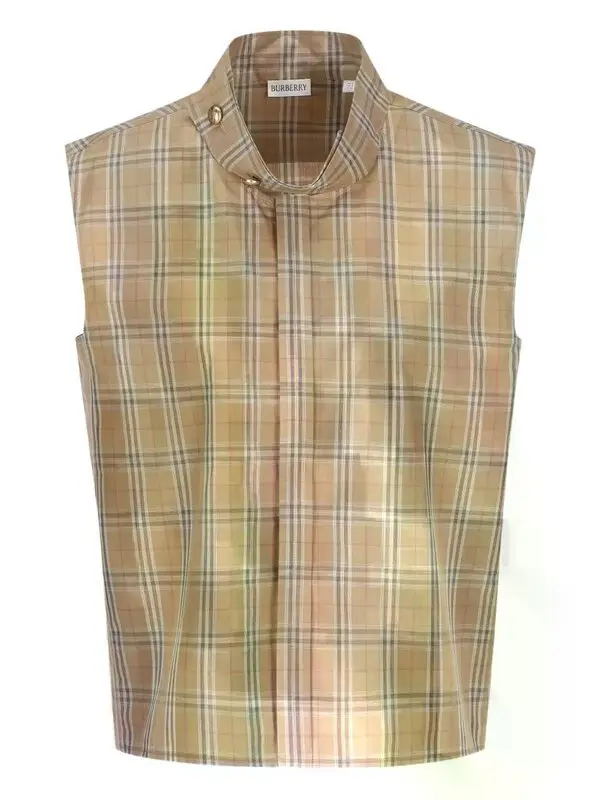 Burberry Sleeveless Check Top
