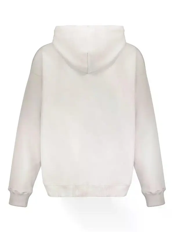Off-White Logo-detail Hoodie - White