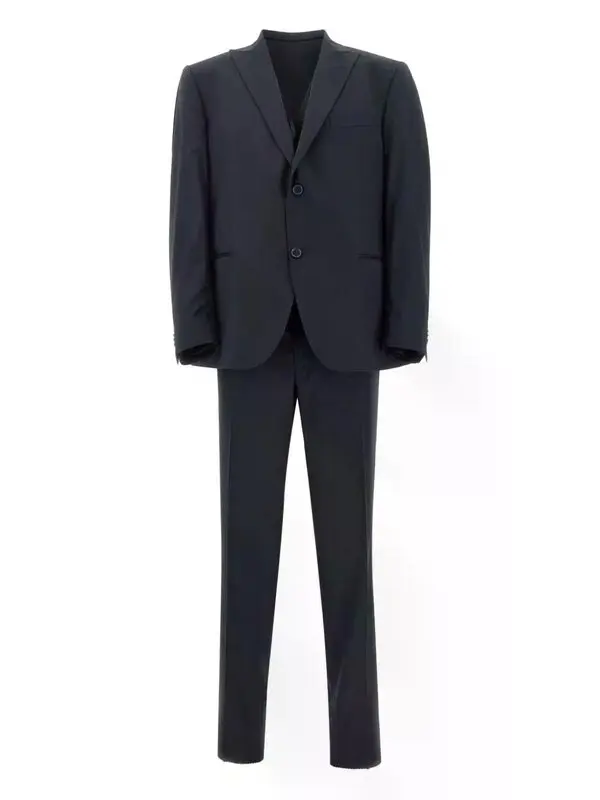 MARCHESANI Peaked-lapels Three-piece Single-breasted Suit