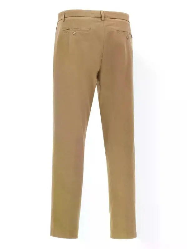 RE-HASH Buttoned Cotton Straight-leg Trousers