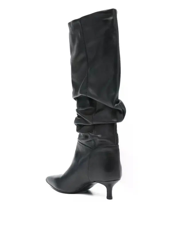 GISEL MOIRE 50mm Morgan Boots - Black