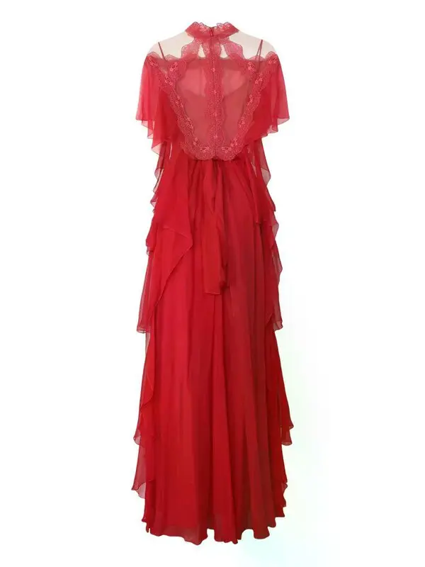 chinese dress ladies Alberta Ferretti Lace Dress