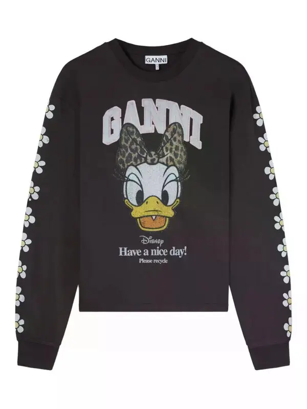 GANNI X Disney Graphic Print Sweatshirt - Black