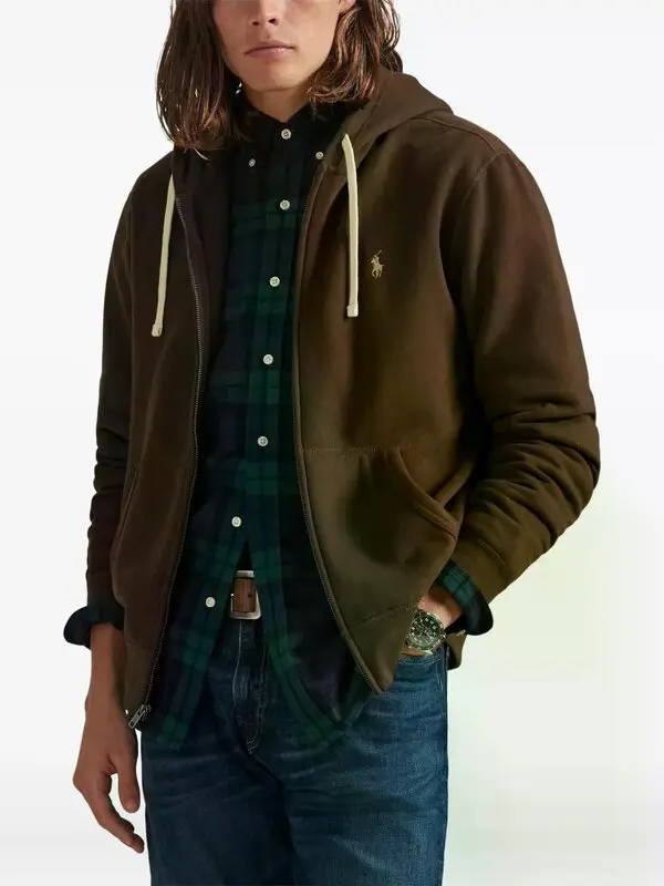 Polo Ralph Lauren Zip-up Hoodie - Brown