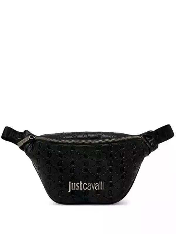 Just Cavalli Embossed Belt Bag - Black