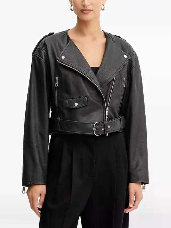 BOSS Zip-fastening Biker Jacket