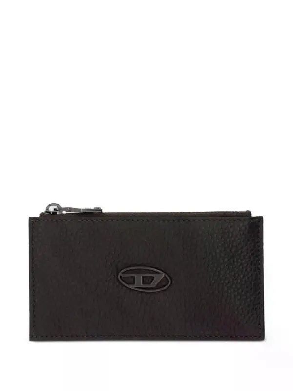 DIESEL® Logo-plaque Zip-fastening Wallet - Brown