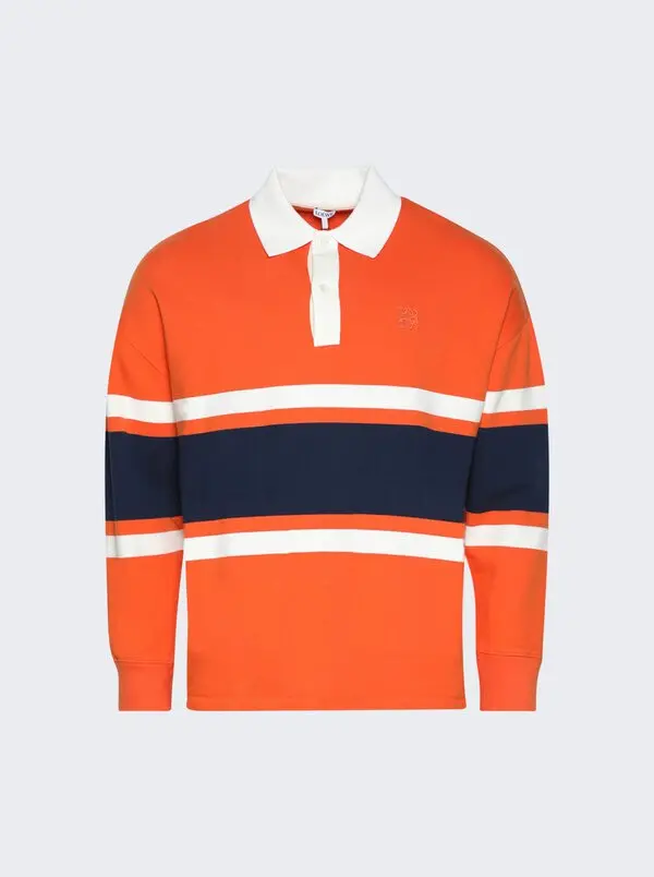 Loewe Long Sleeve Polo And Purple - Orange
