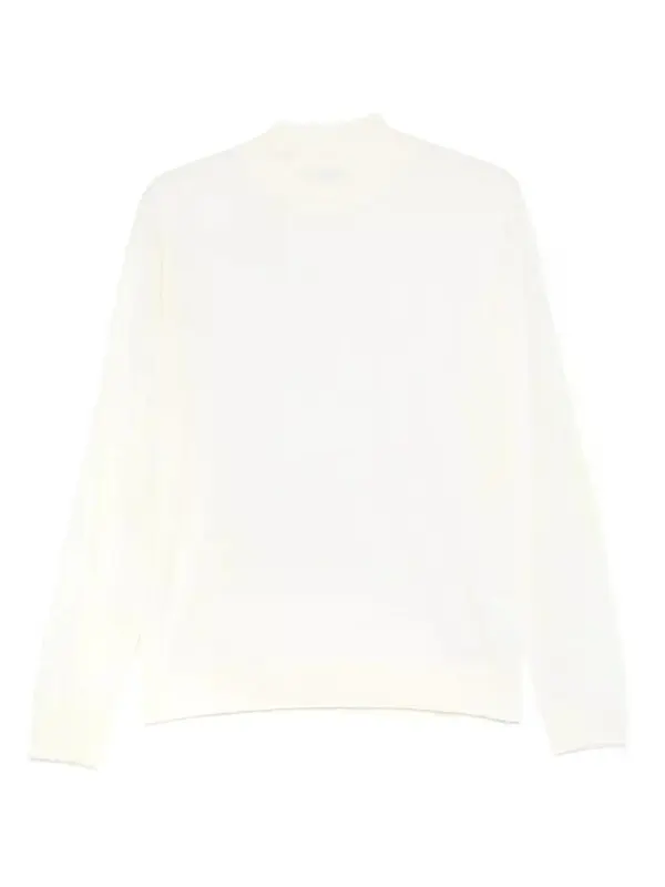 DANIELE FIESOLI Long-sleeve Mock-neck Sweater - White