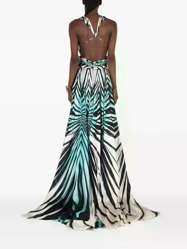 Roberto Cavalli Printed Maxi Dress