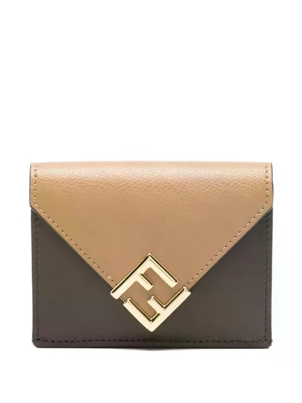 Fendi Ff Diamonds Tri-fold Wallet - Brown
