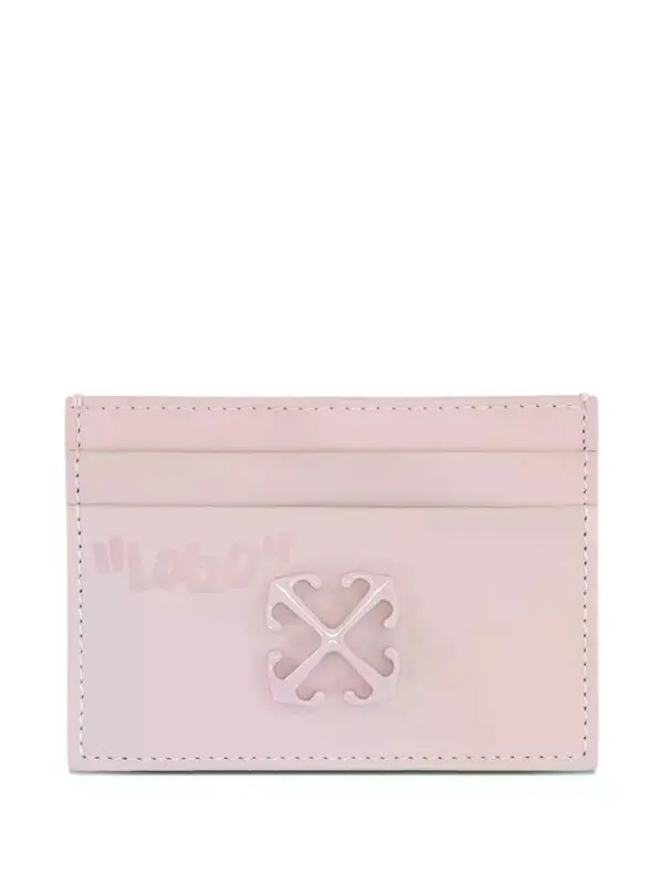 Off-White Logo-patch Cardholder - Pink