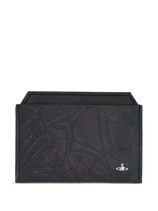 VIVIENNE WESTWOOD Embossed-design Cardholder - Black