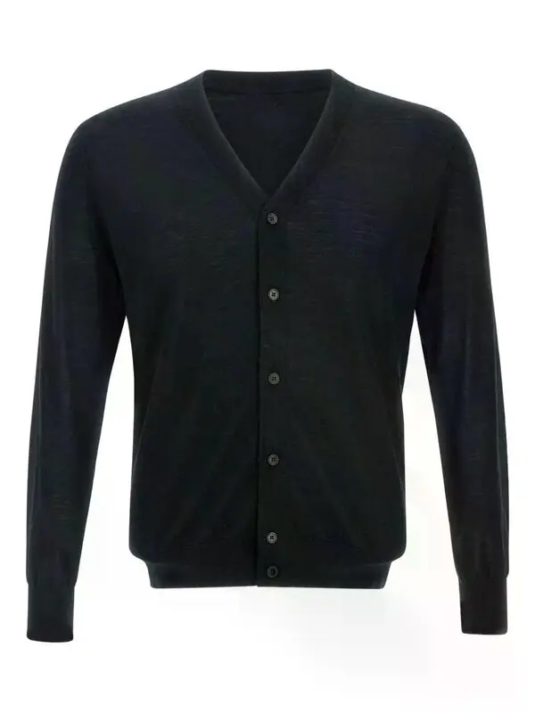 KANGRA Button V-neck Cardigan