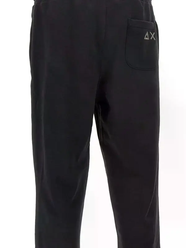 SUN 68 Drawstring Logo-embroidered Track Pants - Black