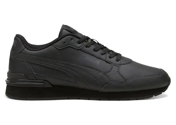 PUMA St Runner V4 Leather Sneakers - Puma Black/shadow Grey