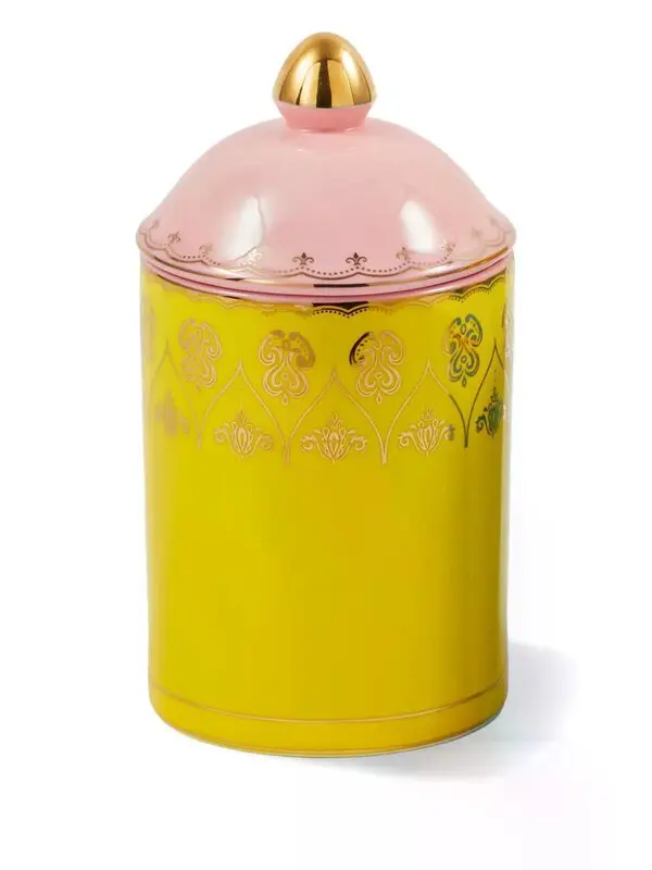 POLSPOTTEN Embellished Ceramic Storage Jar - Pink