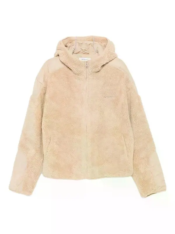 RETERNITY Panelled Hooded Jacket - Neutrals
