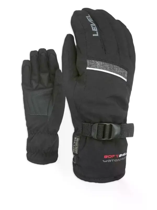 LEVEL Buckled Ski Gloves - Black