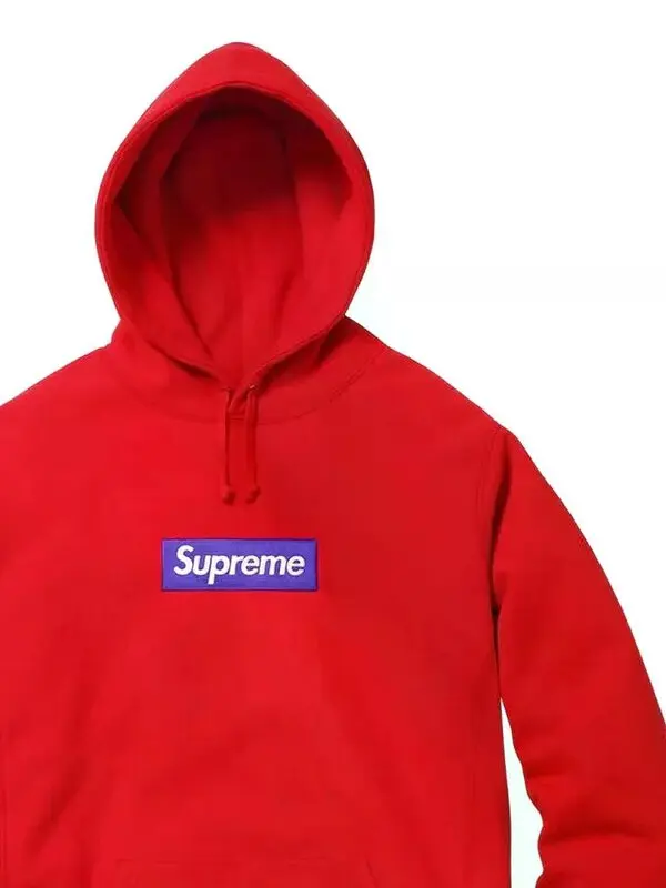 Supreme X James Jebbia Box Logo Hooded Sweatshirt - Red