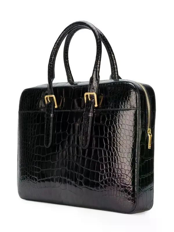 Thom Browne Alligator Leather Business Bag