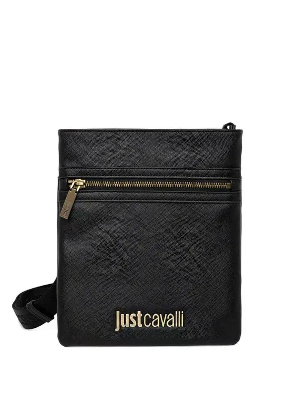 Just Cavalli Logo Messenger Bag - Black