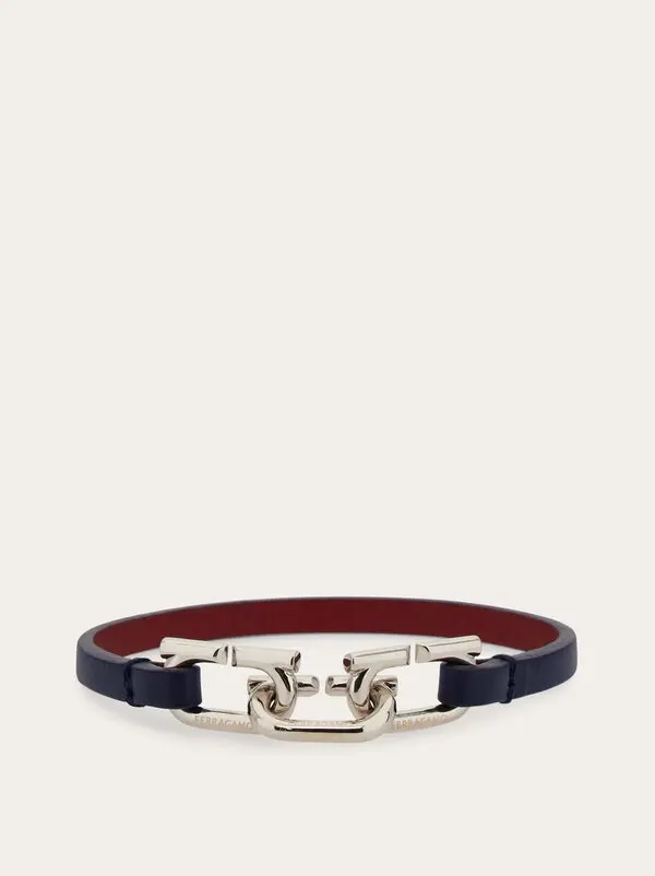 FERRAGAMO Bicolor Gancini Bracelet - Blue