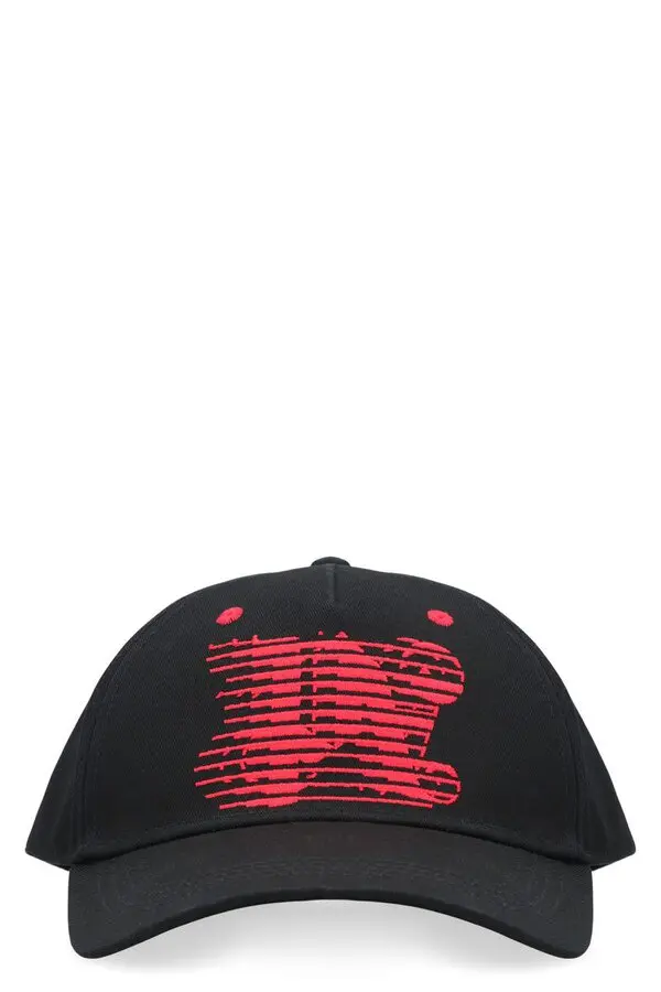 Palm Angels Baseball Cap Racing Monogram - Black
