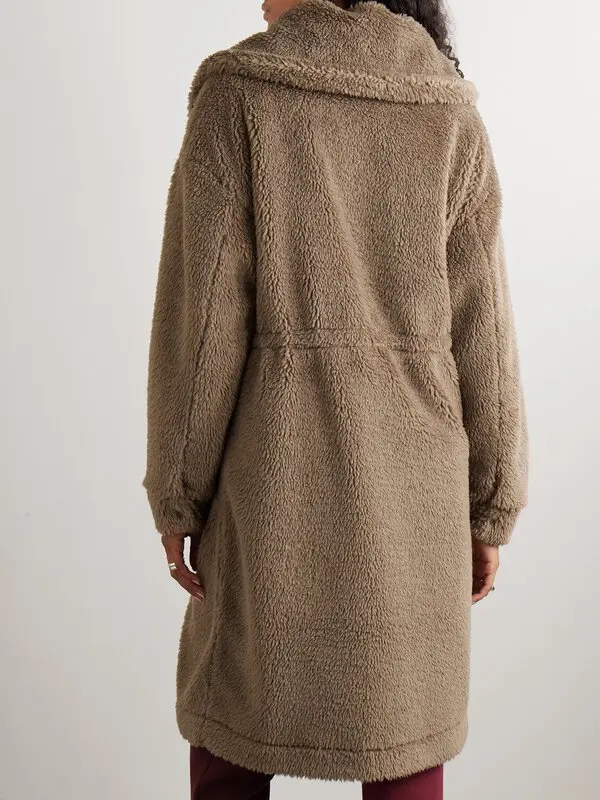 Varley Logan Oversized Fleece Coat - Brown