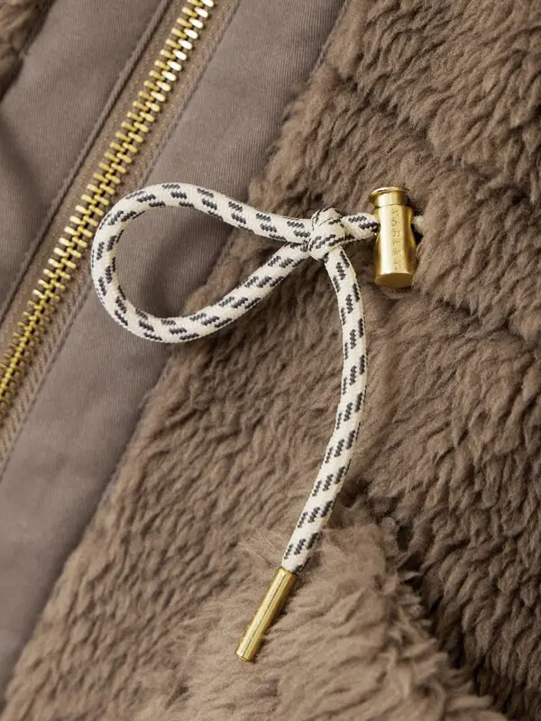 Varley Logan Oversized Fleece Coat - Brown