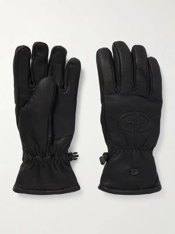 Goldbergh Freeze Padded Leather Gloves - Black
