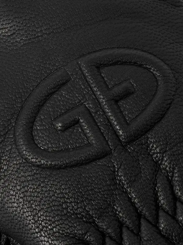 Goldbergh Freeze Padded Leather Gloves - Black