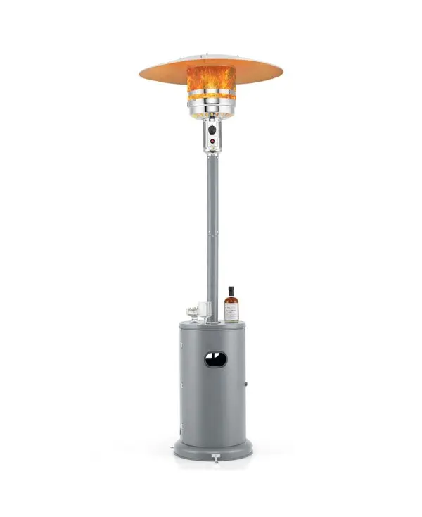 SUGIFT 50000 Btu Propane Patio Heater With Round Table Design - Silver