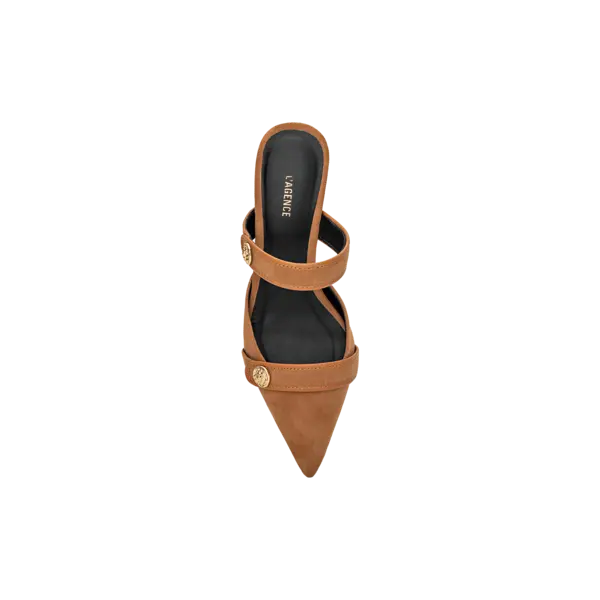 L'Agence Gilliane Heeled Mule - Sand Suede