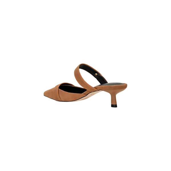 L'Agence Gilliane Heeled Mule - Sand Suede